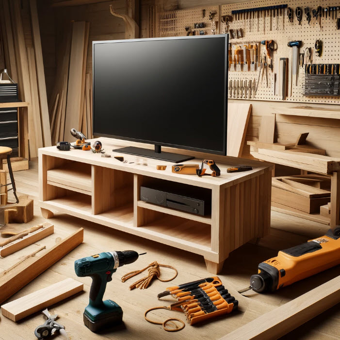 TV Stand Blueprint - 1 2 3 Woodworking